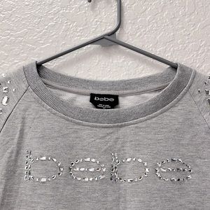 bebe | Sweaters | New Bebe Small Sp Heather Gray 34 Sleeve Sweater W ...